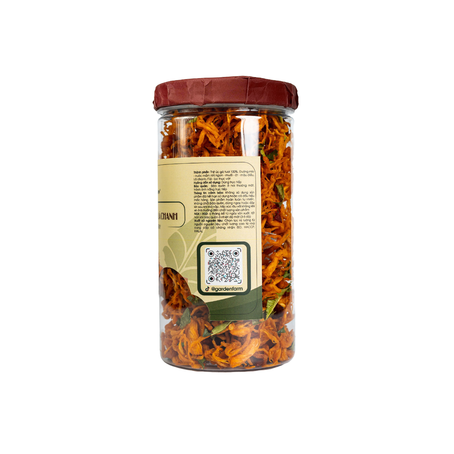 Khô Gà Lá Chanh GARDEN FARM Hũ 250g - GARDEN FARM